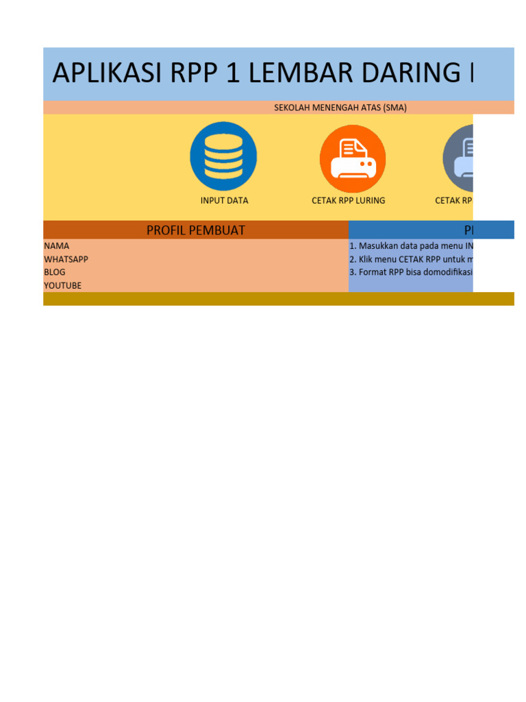 Aplikasi Rpp 1 Lembar Ekonomi x | PDF