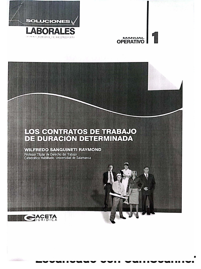 Los Contratos de Trabajo de Duración Determinada - Wilfredo Sanguineti ...