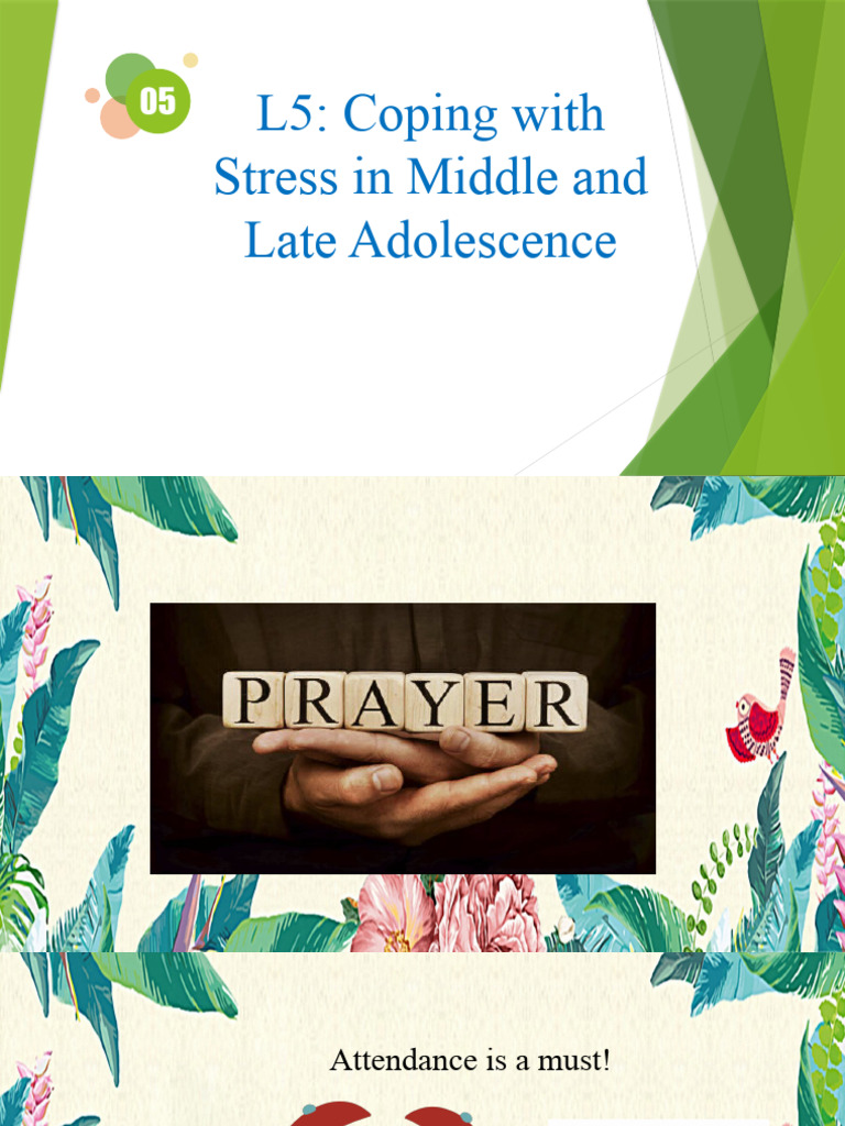 L5 Coping Stress In Middle And Late Adolescence Pdf Stress Biology
