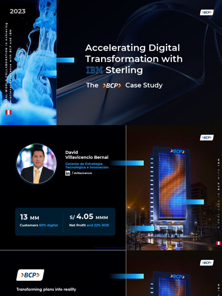 P 6 - Acelerando La Transformación Digital Con Sterling - David Villavicencio BCP | PDF ...