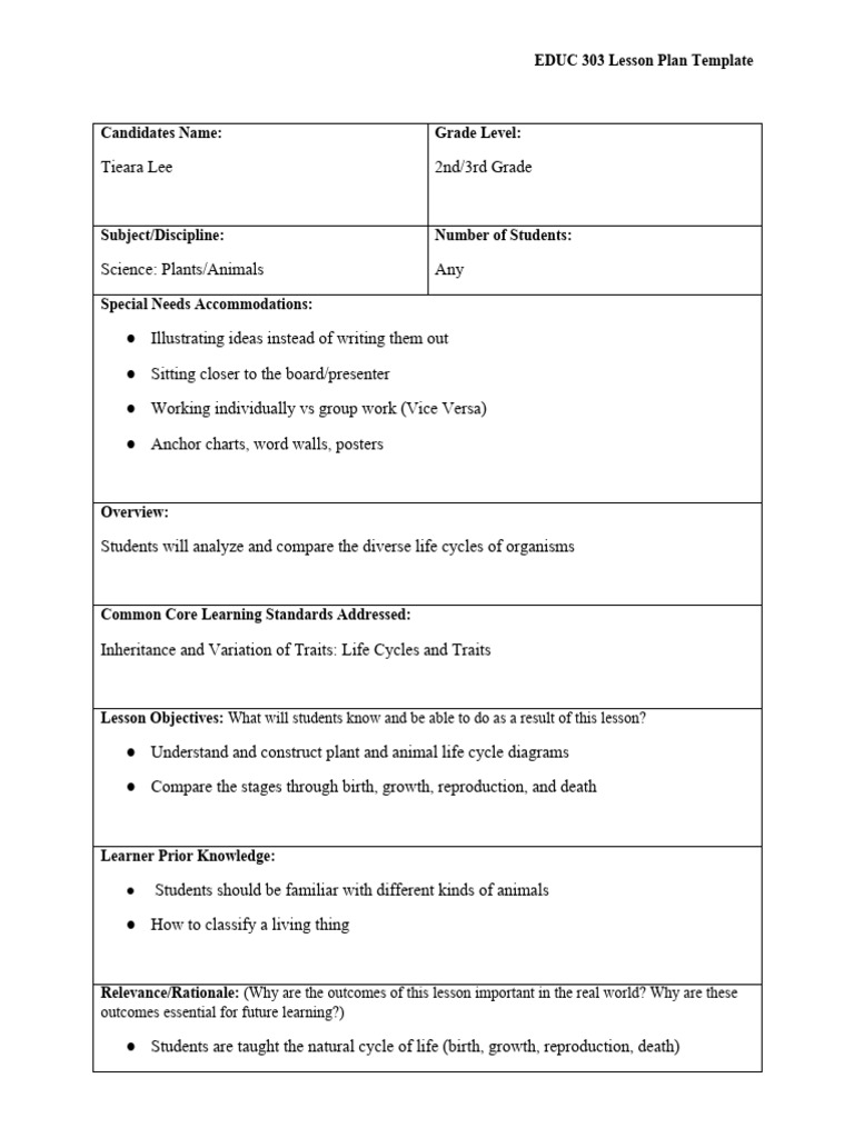 Lesson Plan | PDF | Lesson Plan | Learning