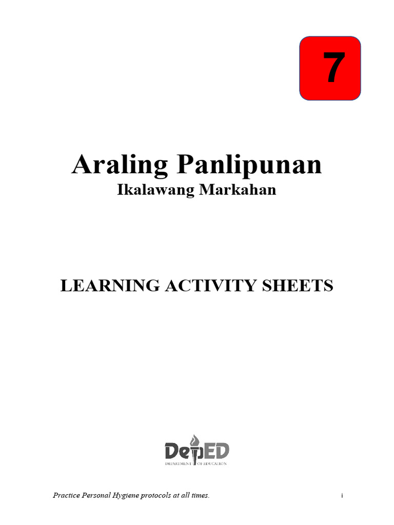 Grade 7 Q2 AP LAS | PDF