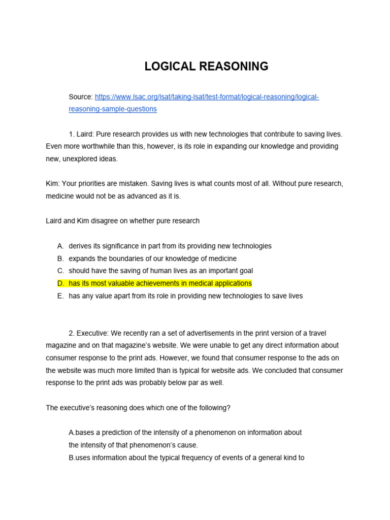 Logical Reasoning | PDF | Petroleum | Consultant