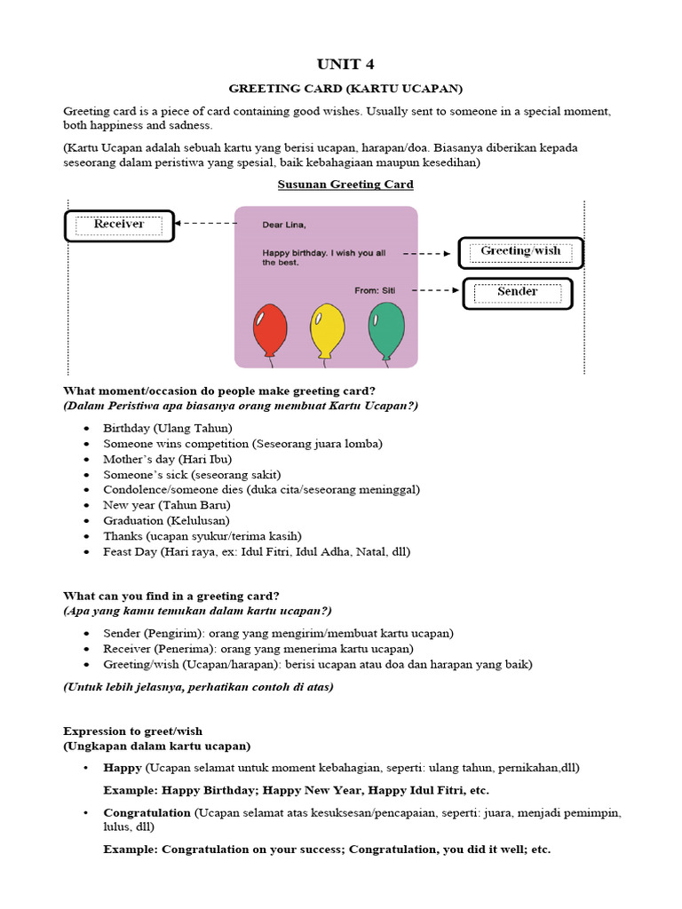 Greeting Card | PDF | Olahraga & Rekreasi | Pengembangan Diri