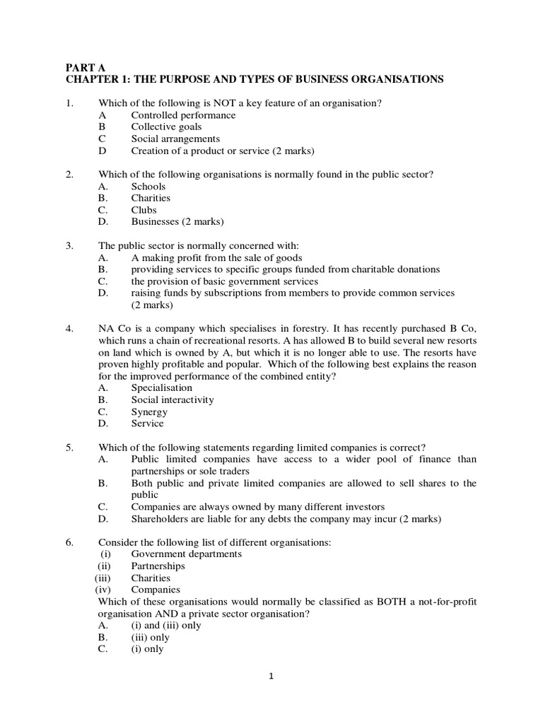 Exercise - Chapter 1 - Question-1 | PDF | Partnership | Charitable ...