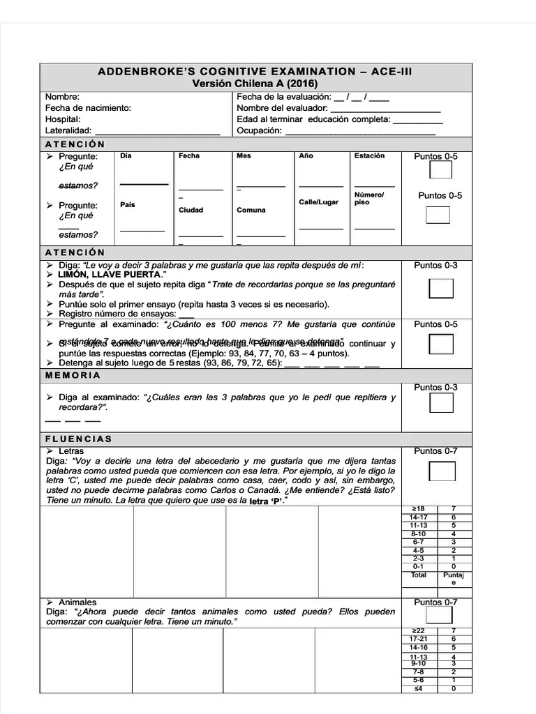 PDF Ace III Chile DD | PDF