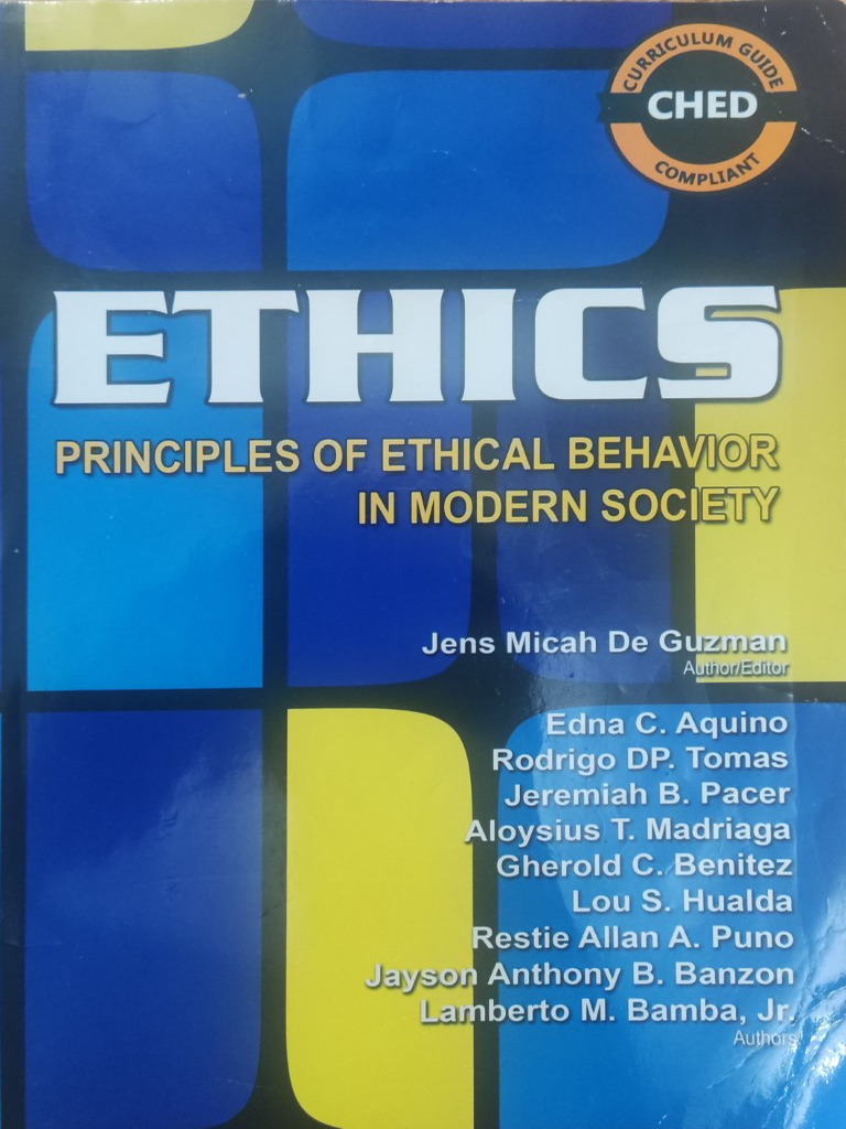 Ethics Principles of Ethical Behavior in Modern Society (Mutya 2017 ...