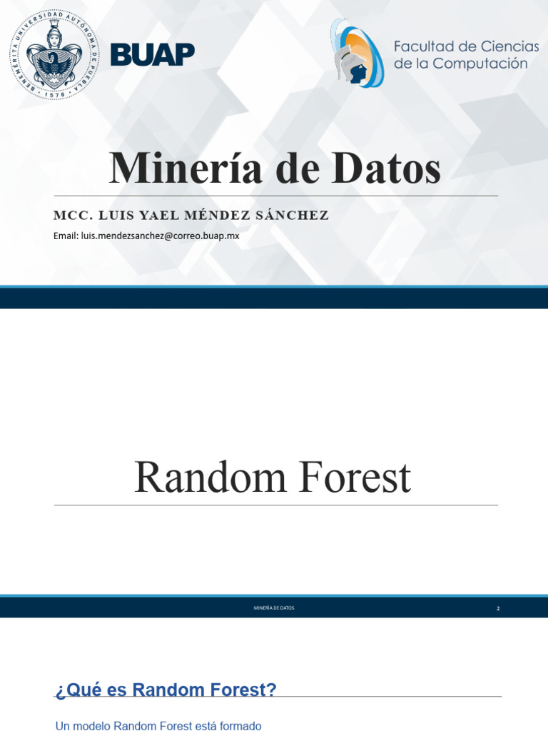 Random Forest | PDF | Procesamiento de datos | Análisis de regresión