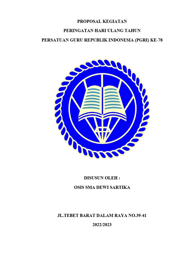 Proposal Hut Pgri | PDF