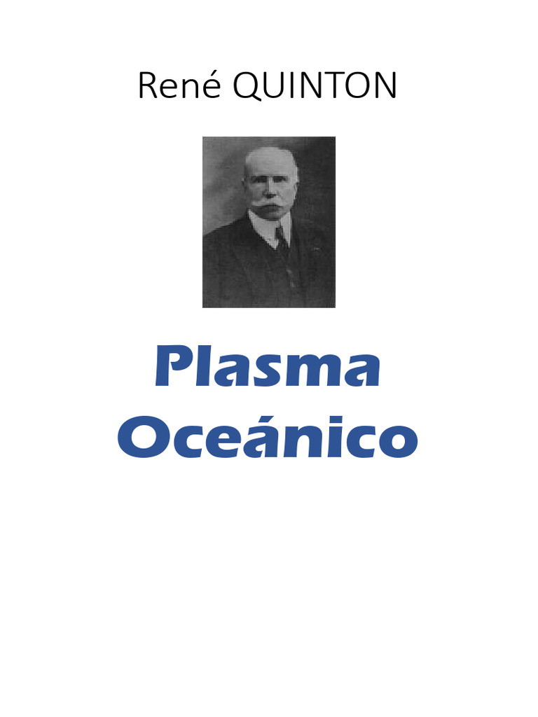Plasma Oceanico Rene Quinton | PDF | Virus | Agua