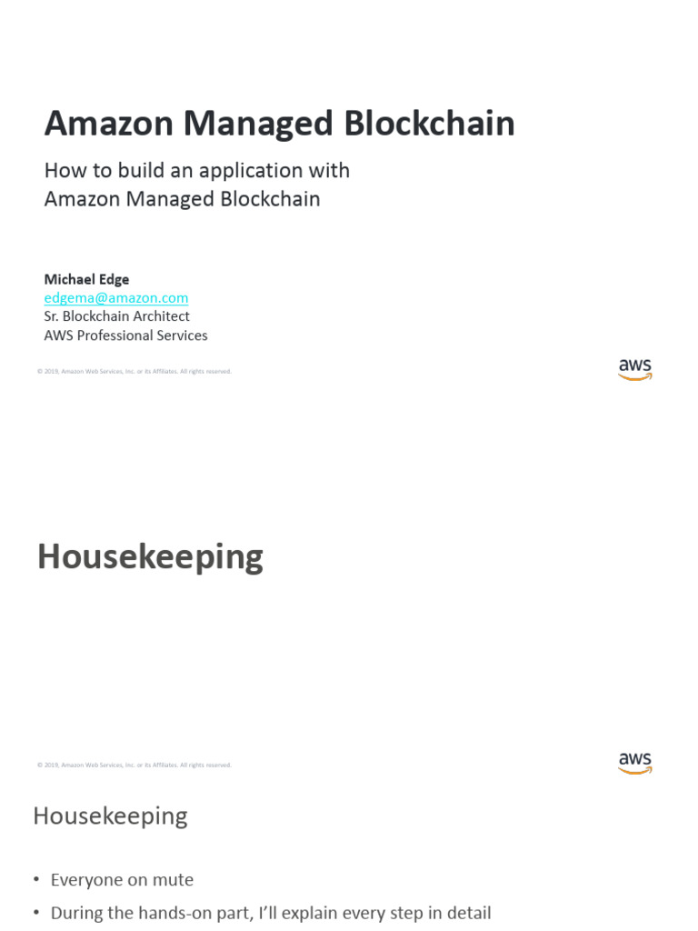 Blockchain AWS | PDF | Representational State Transfer | Amazon Web Services