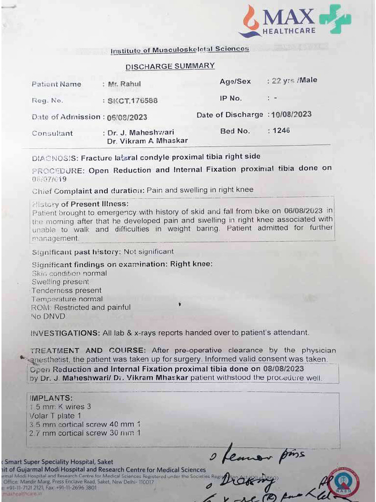Discharge Summary | PDF
