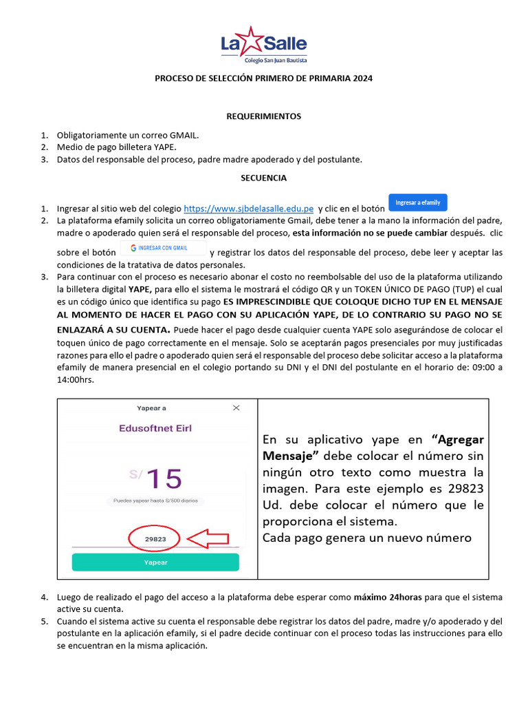 Instructivo Proceso 2024 | PDF | Gmail | Informática