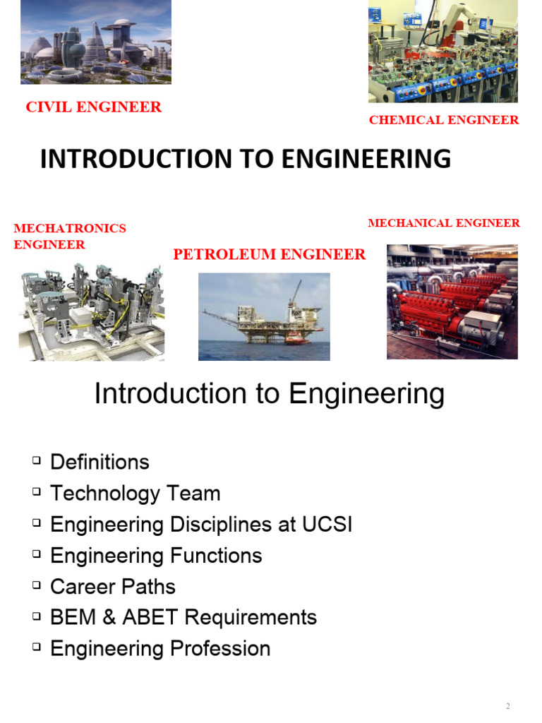 Introduction to Engineering Disciplines | PDF | Engineering | Petroleum