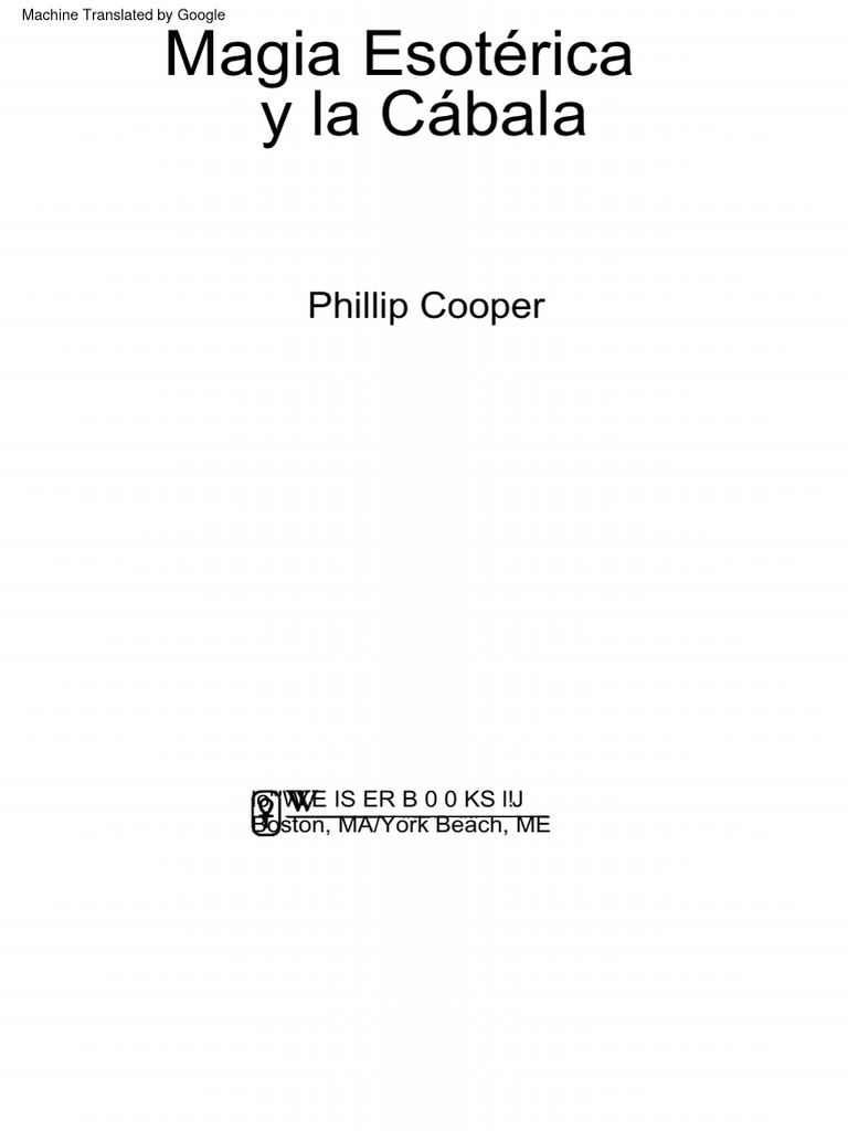 Phillip Cooper - Esoteric Magic and The Cabala-Red Wheel - Weiser (2002 ...
