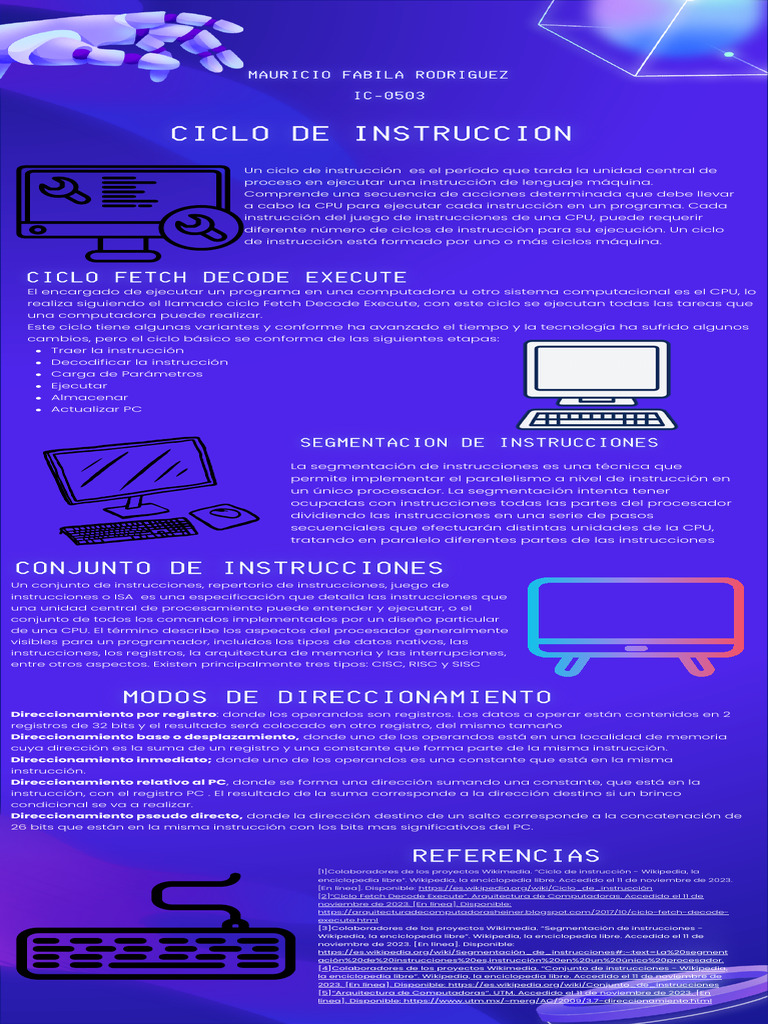 Ciclo de Instruccion | PDF | Unidad Central de procesamiento | Bienes ...