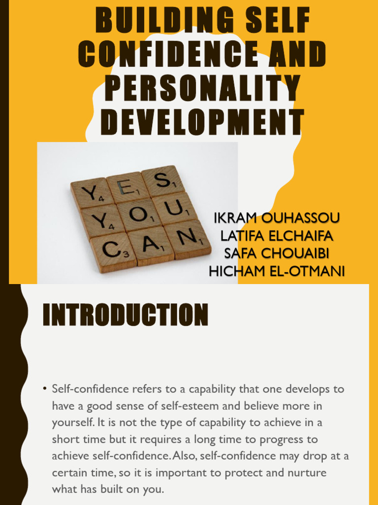 Building Self Confidence and Personality Development | PDF | Self Esteem | Cognitive Psychology