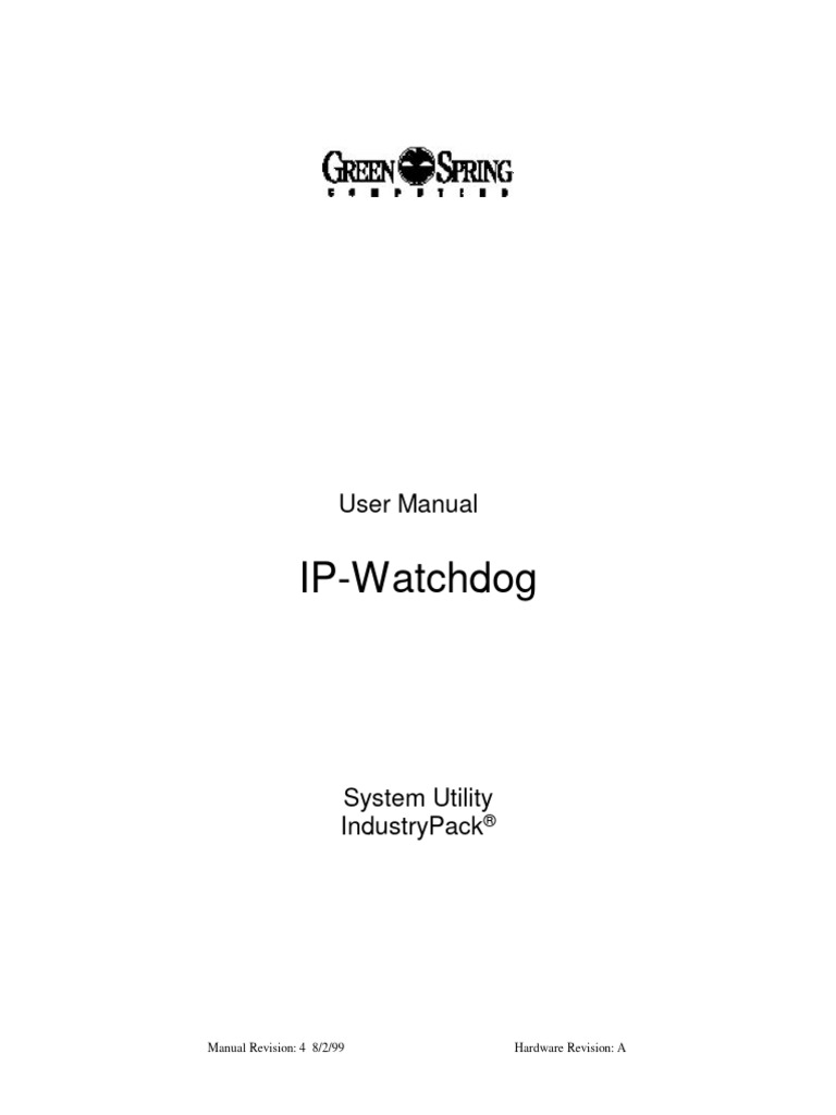 Ip Watchdog | PDF | Input/Output | Digital Electronics