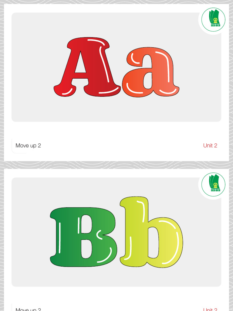 Flashcards Move Up 2 | PDF