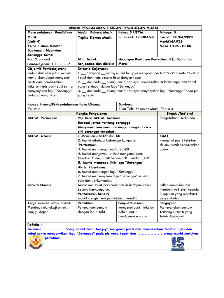 RPH MZ BERTEMA M(5) | PDF