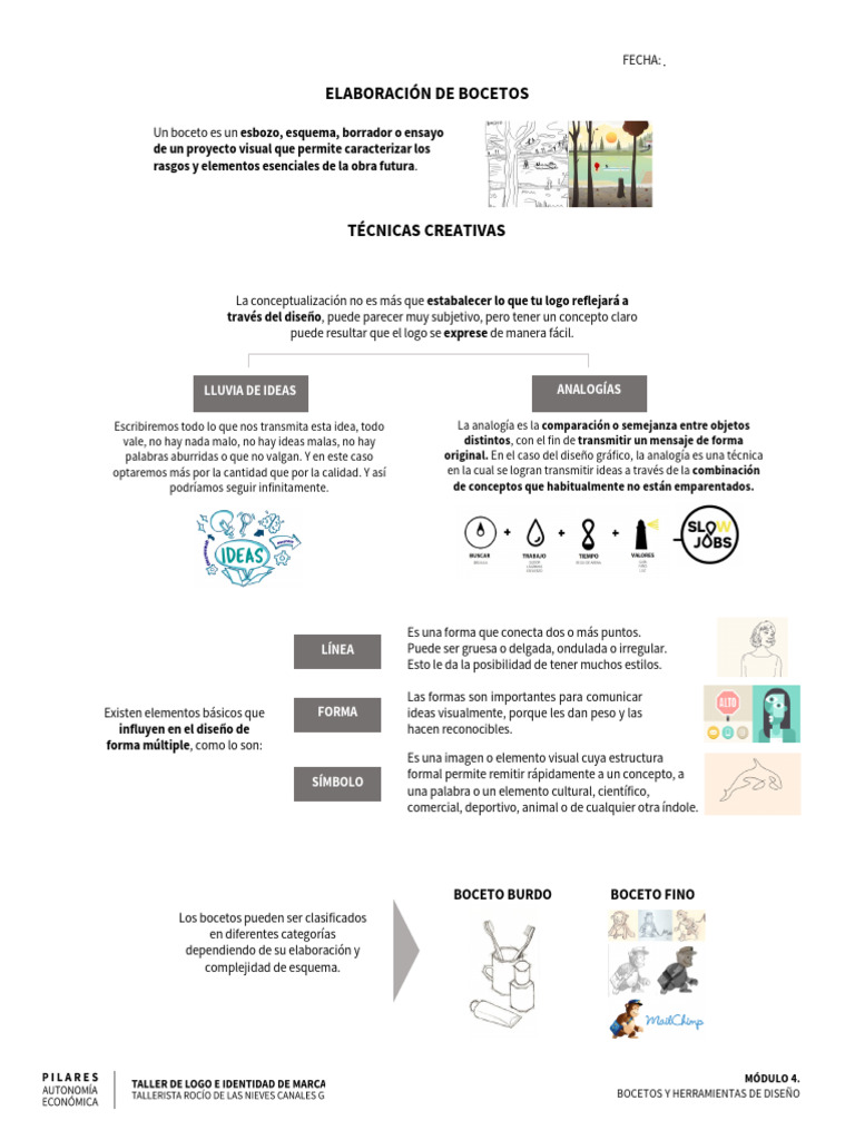Elaboracion de Bocetos | Descargar gratis PDF | Diseño | Analogía