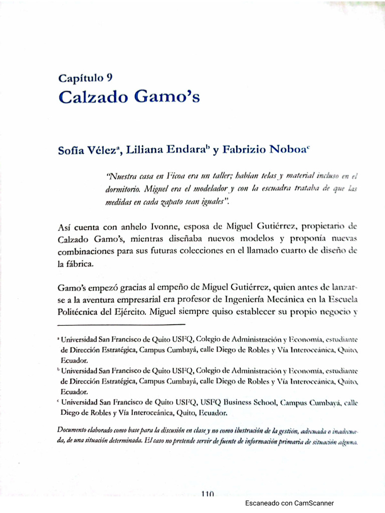 Caso Gamo | PDF