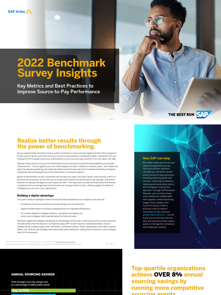 SAP Ariba Benchmarking Report | PDF | Procurement | Benchmarking