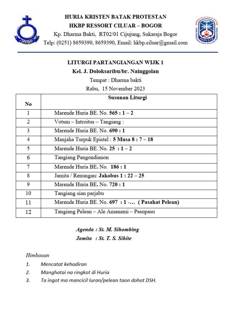 Partangiangan Wijk 1 | PDF | Agama & Spiritualitas