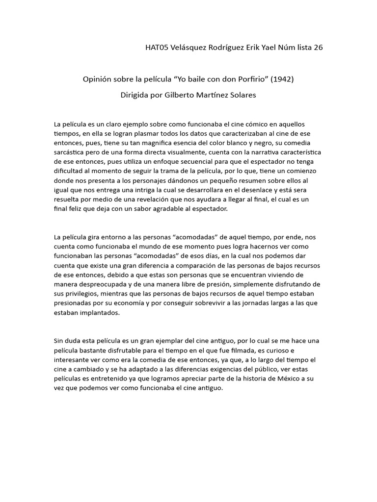 Opinion Película MEPS | PDF | Arte