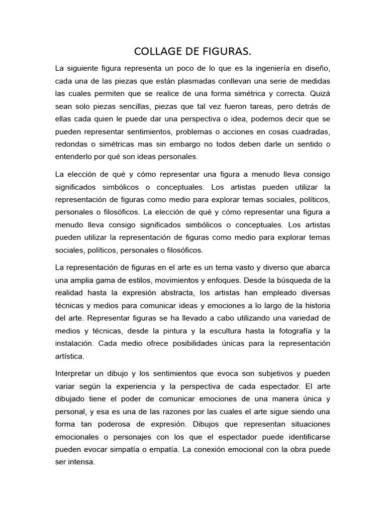 Ensayo de Dibujo. | PDF | Las emociones | Dibujo