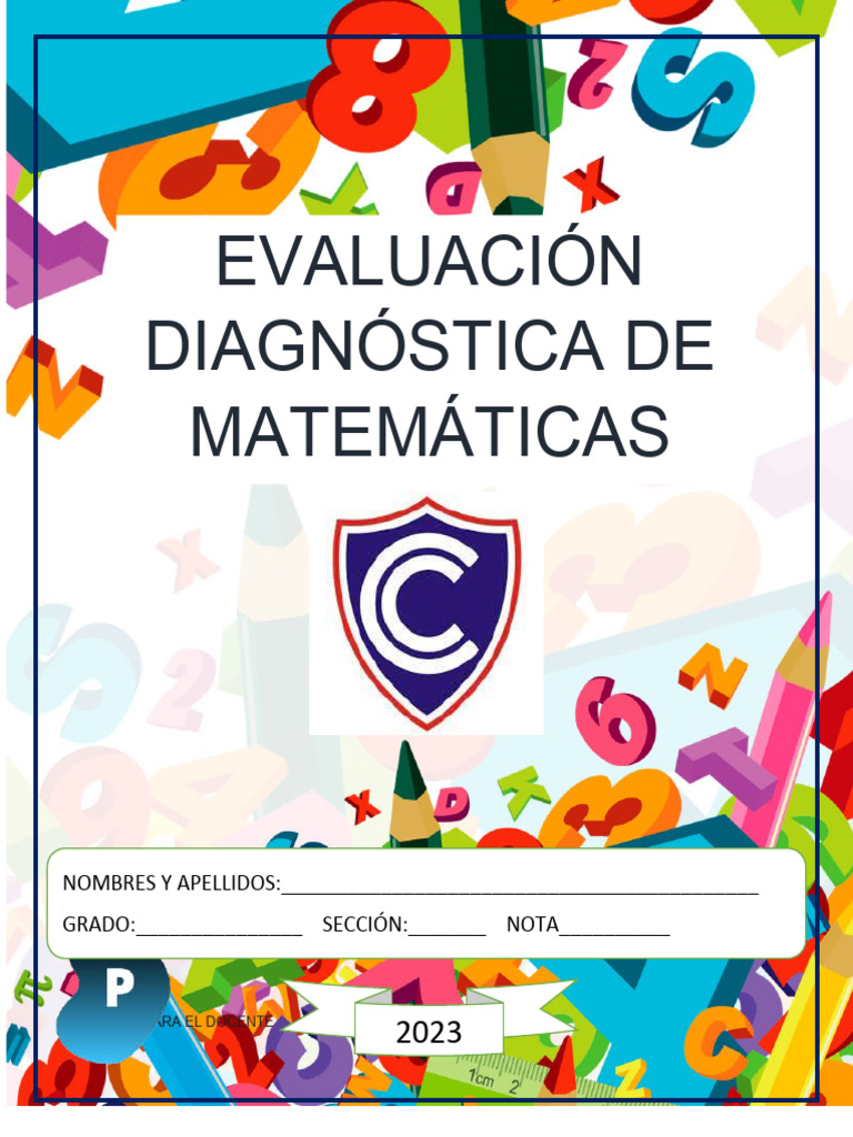 Evaluacion Diagnostica Cantidad Quinto Matematica 2023 | PDF | Números | Conjunto (Matemáticas)