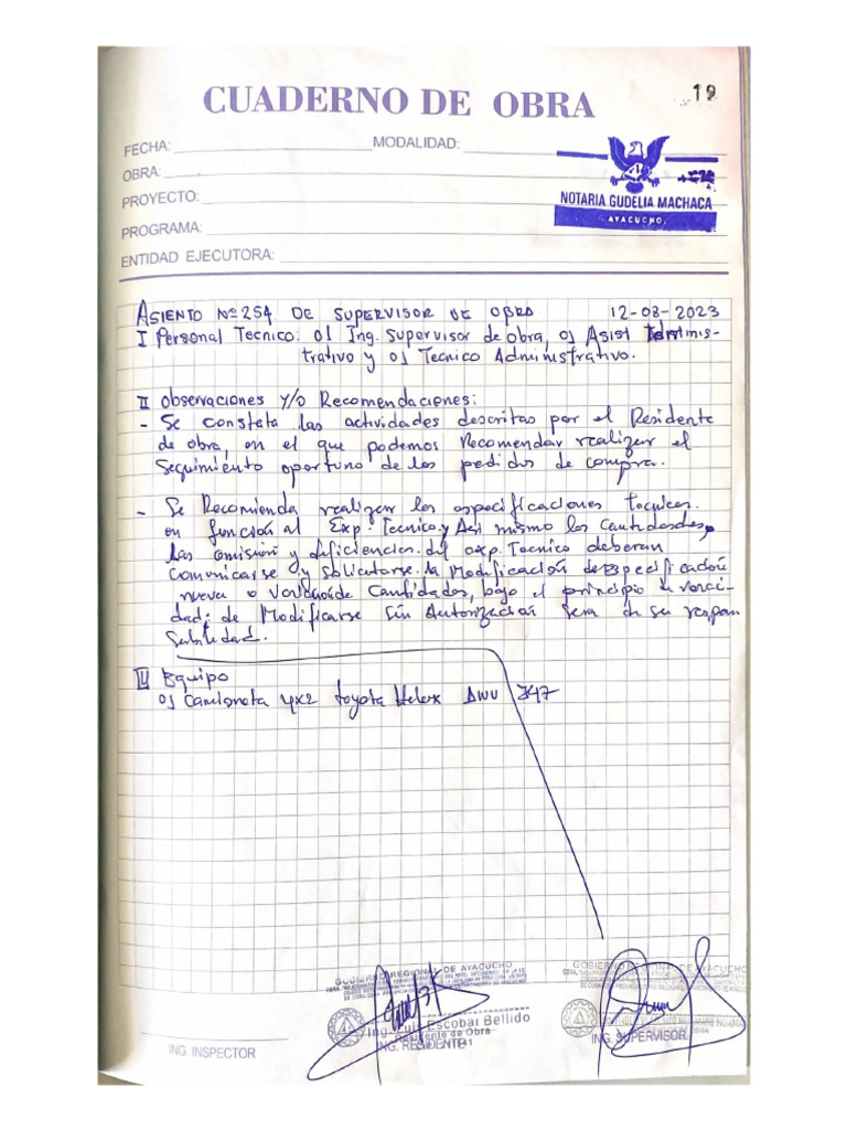 Cuaderno de Obra | PDF