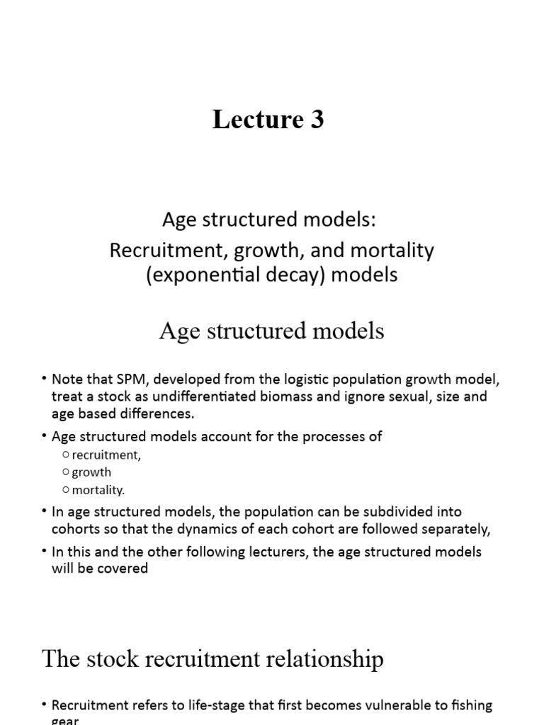 Catch Curve Analysis in Fisheries Models | PDF