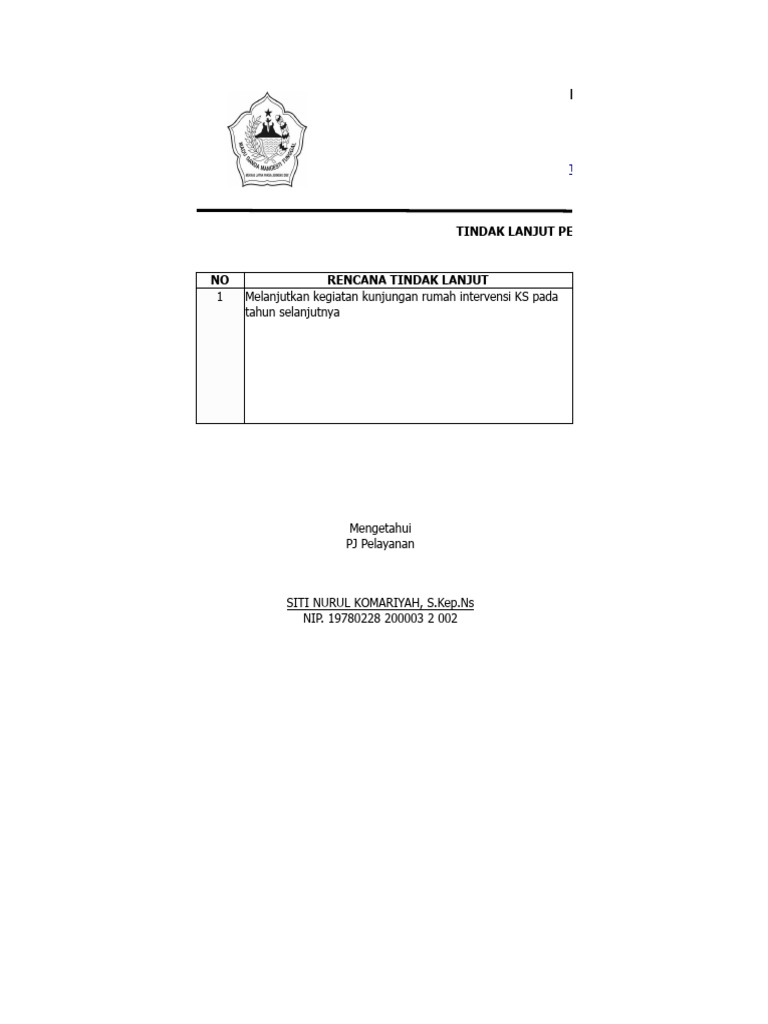 TL RPK Bok Perkesmas 2022 | PDF