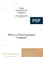 The 3rd Generation of Computers | PDF | Integrated Circuit | Electronic ...