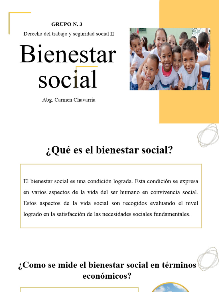 Concepto y Medición del Bienestar Social | PDF | Bienestar | Estado ...