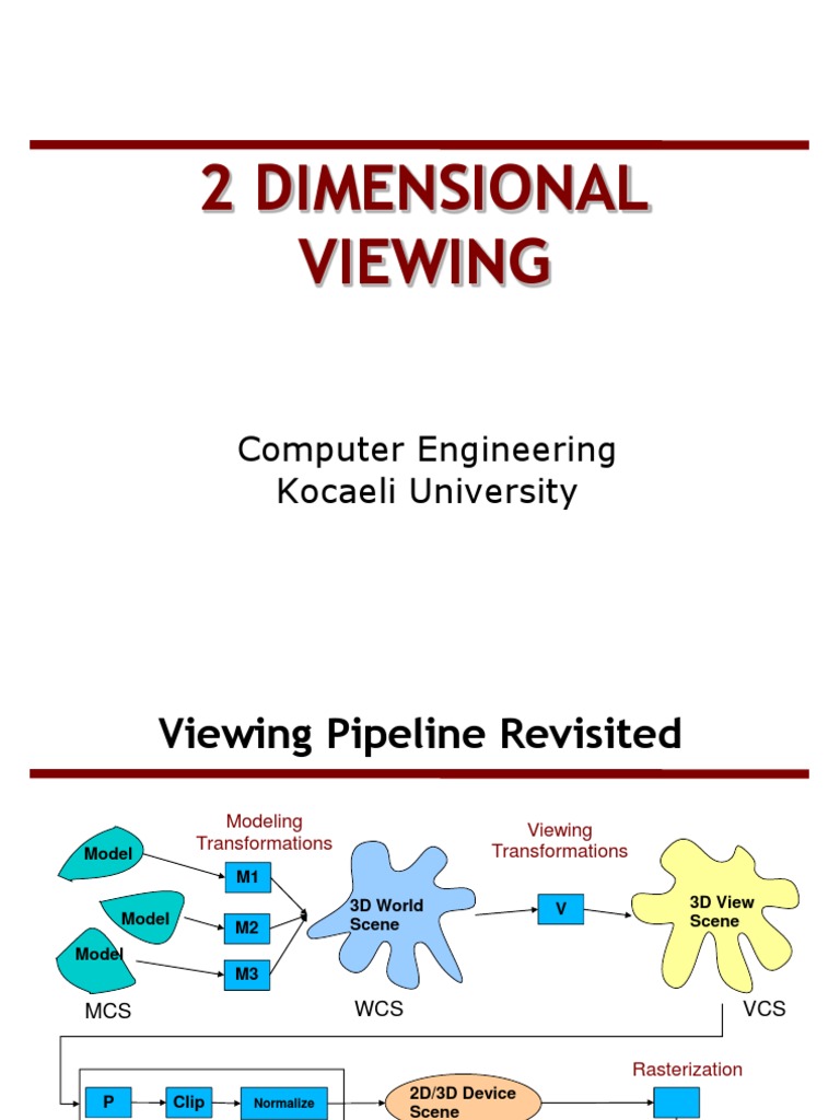 2D Viewing | PDF | 2 D Computer Graphics | Cartesian Coordinate System