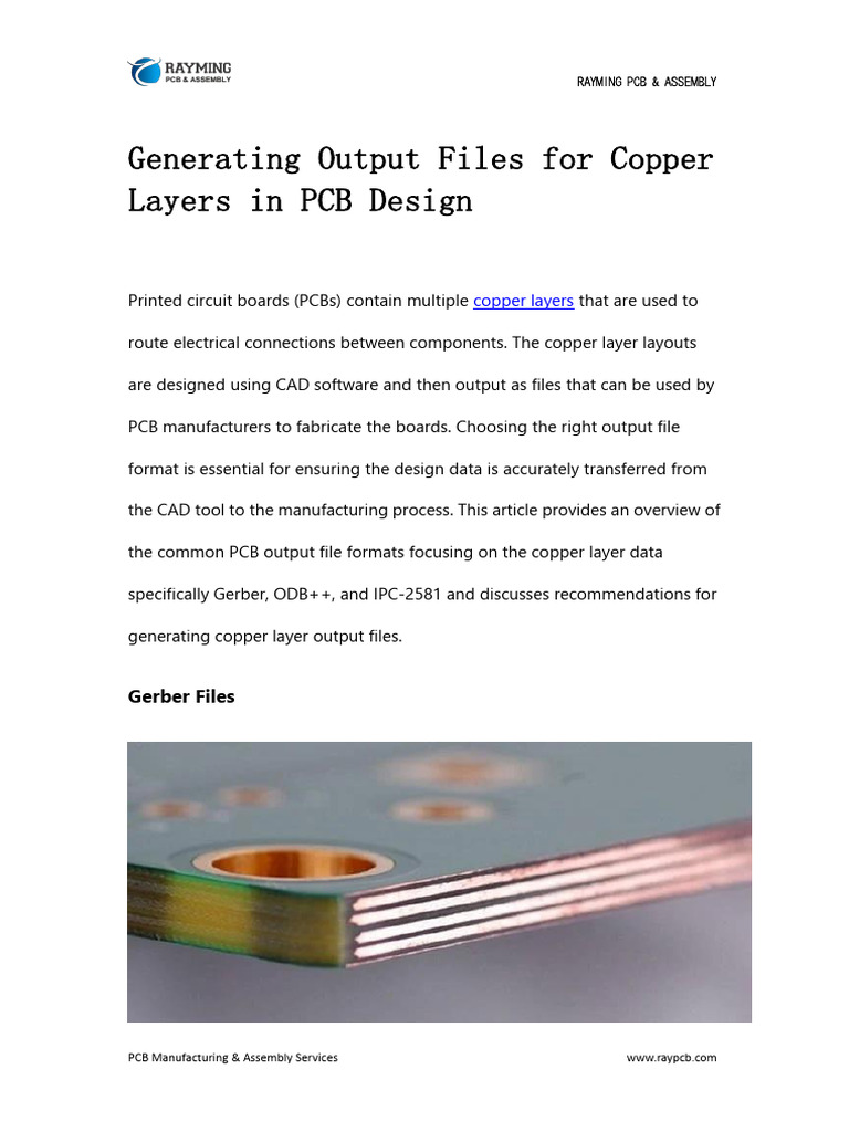 Generating Output Files for Copper Layers in PCB Design | PDF | Computing | Data Management