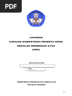 Format Rapor Hasil Belajar SMA | PDF