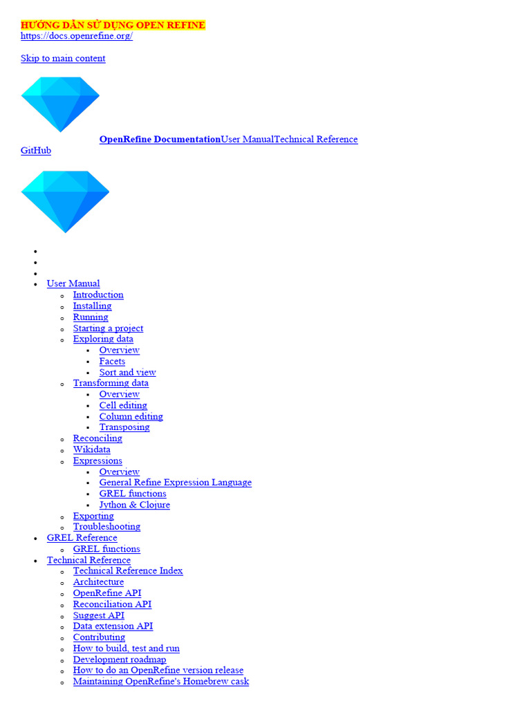 HƯỚNG DẪN SỬ DỤNG OPEN REFINE | Download Free PDF | Computing Platforms ...