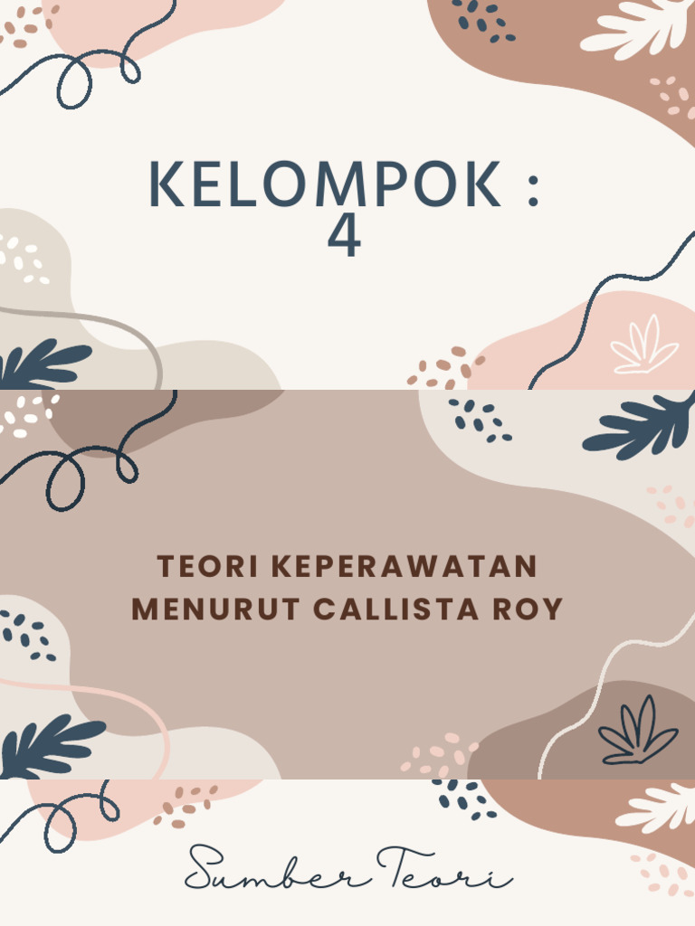 Teori Keperawatan Menurut Callista Roy | PDF