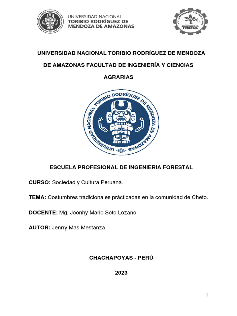 Trabajo de La Entrevista de Costumbres y Tradiciones | PDF | Arado ...