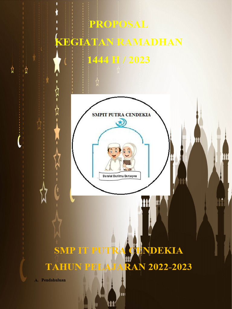 Proposal Ramadhan 2023 | PDF