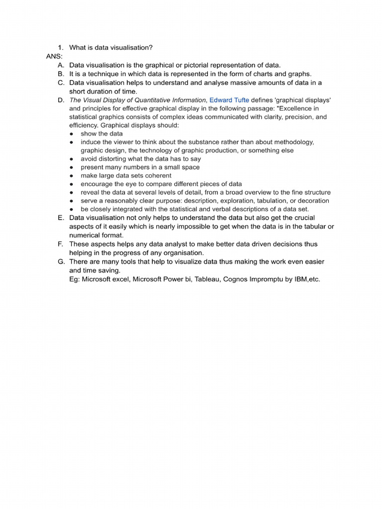 Basics of Data Visualization a necessity | PDF