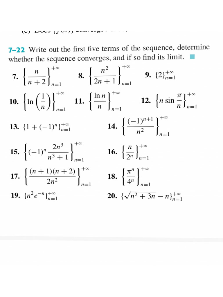 Exercise For Limit | PDF