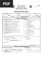 CS Form No. 6 Revised 2020 Application For Leave | PDF