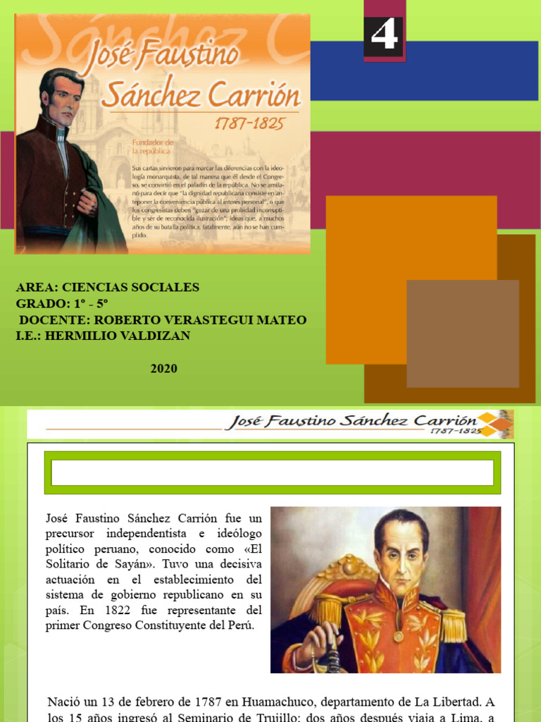 Jose Faustino Sanchez Carrion | PDF | Gobierno | América del Sur