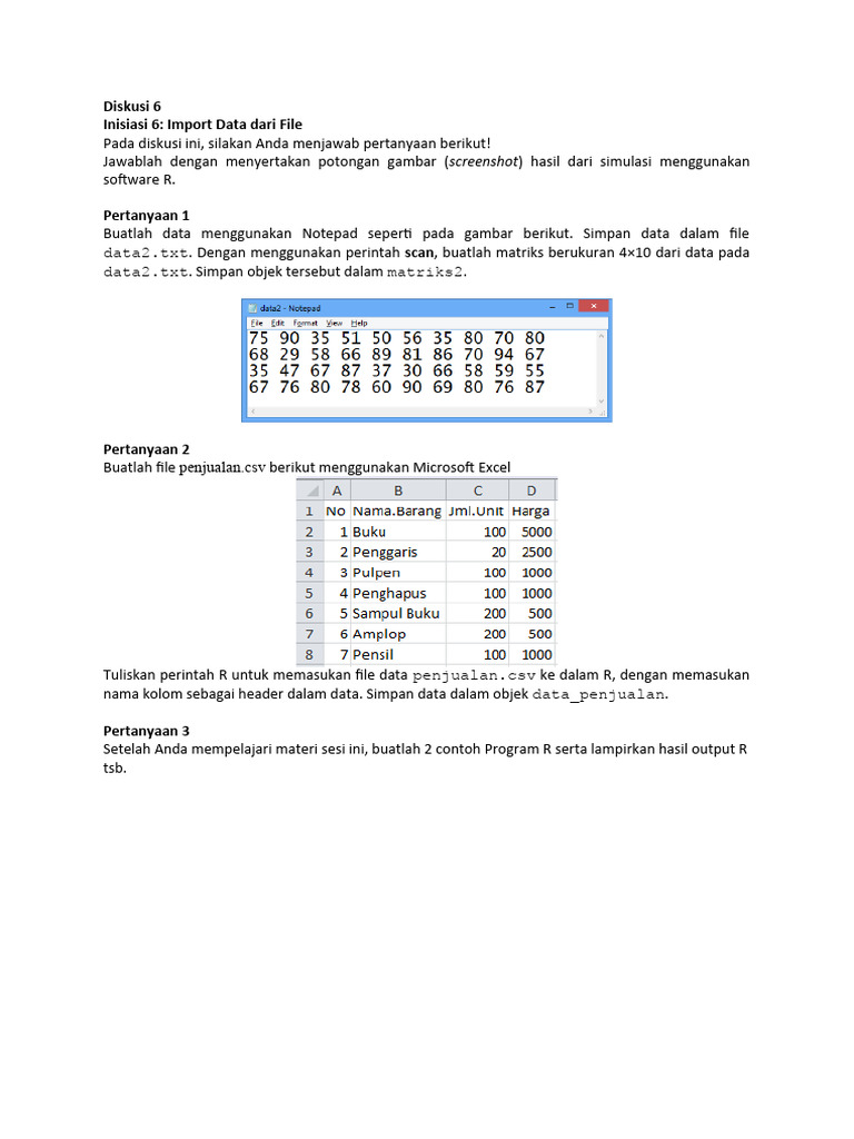 Diskusi 6 SATS4111 Komputer 1 | PDF | Komputer