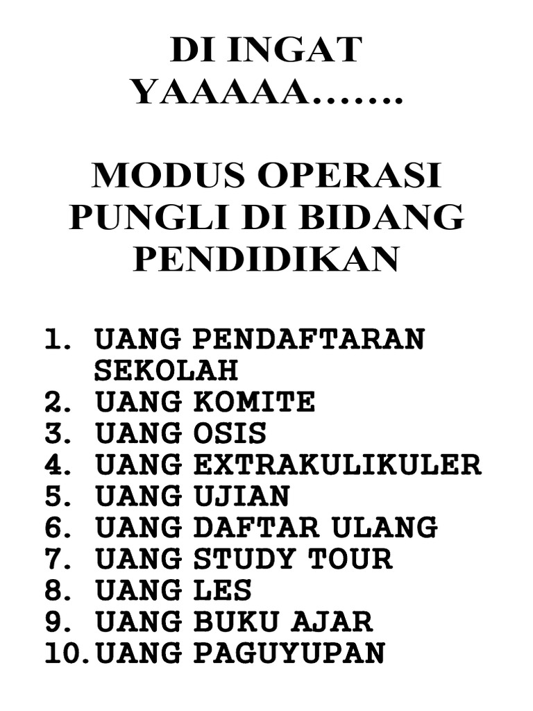 Di Ingat Yaaaaa | PDF