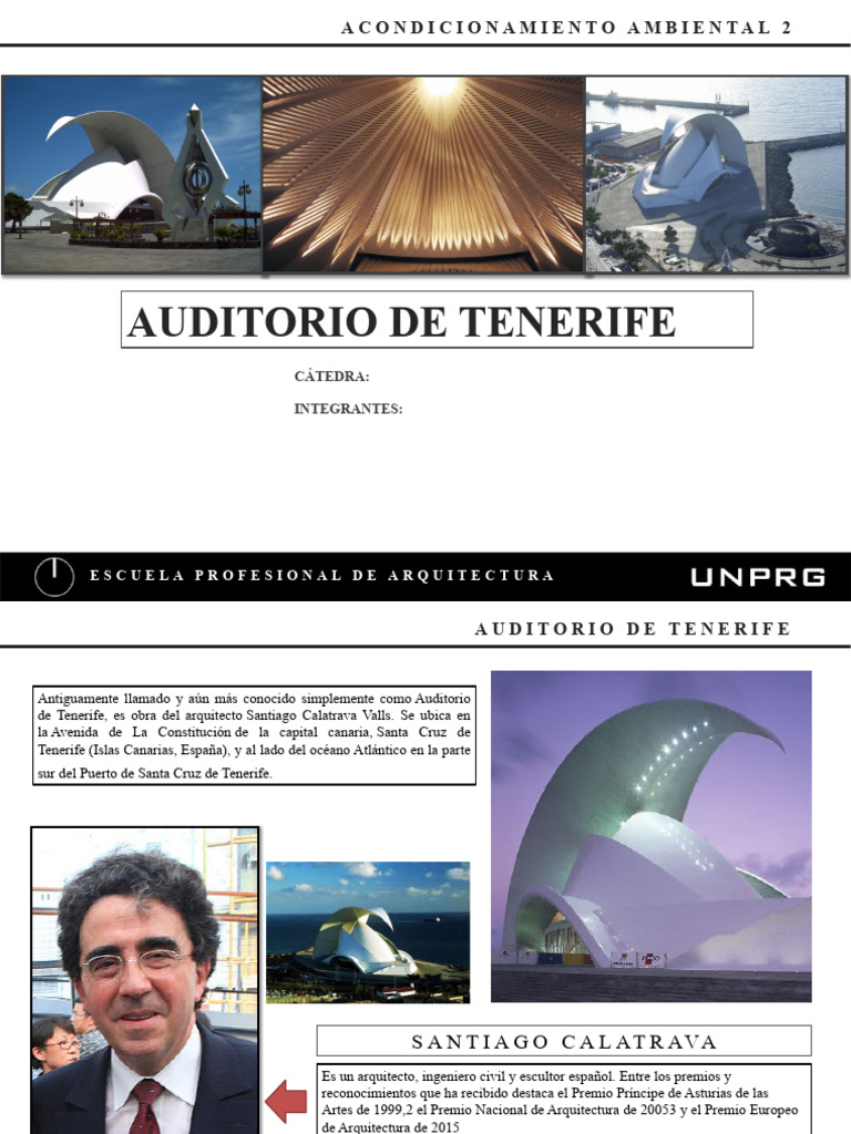 Aforo y características del Auditorio Tenerife | PDF | Islas Canarias